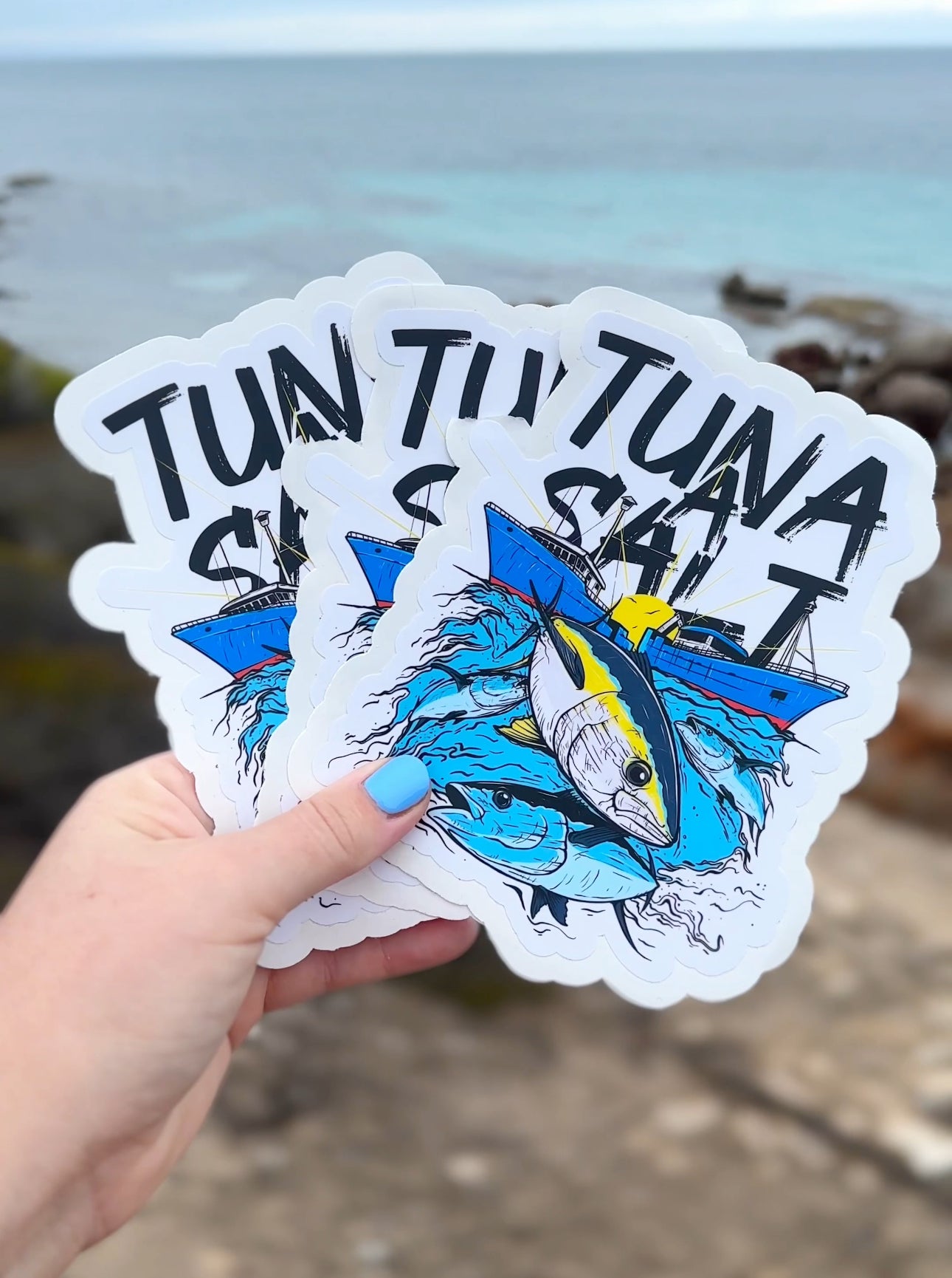 The Bluefin Tuna Stickers (200mmx70mm) – TUNA-a-SALT